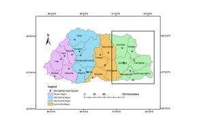 Bhutan Map - Bhutan Tours