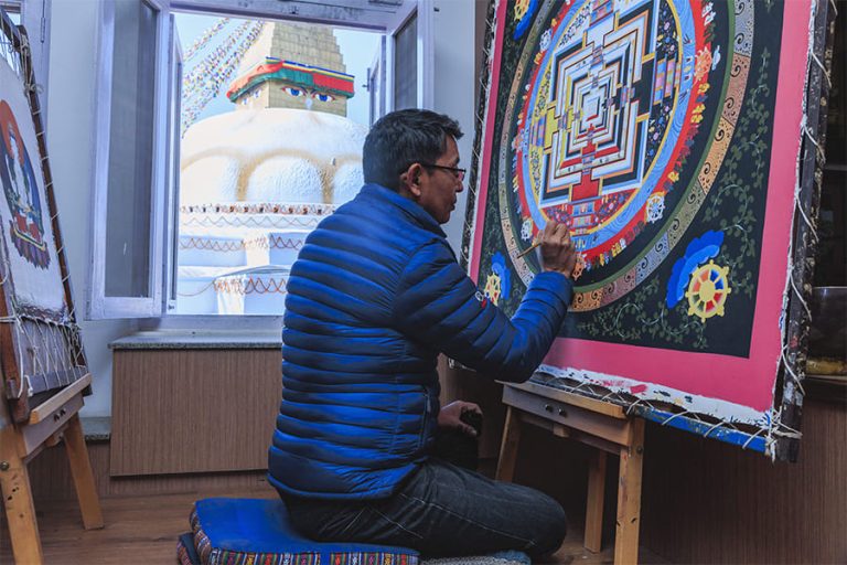 Tibetan Buddhist Thangka Art Paintings In Bhutan - Bhutan Tours